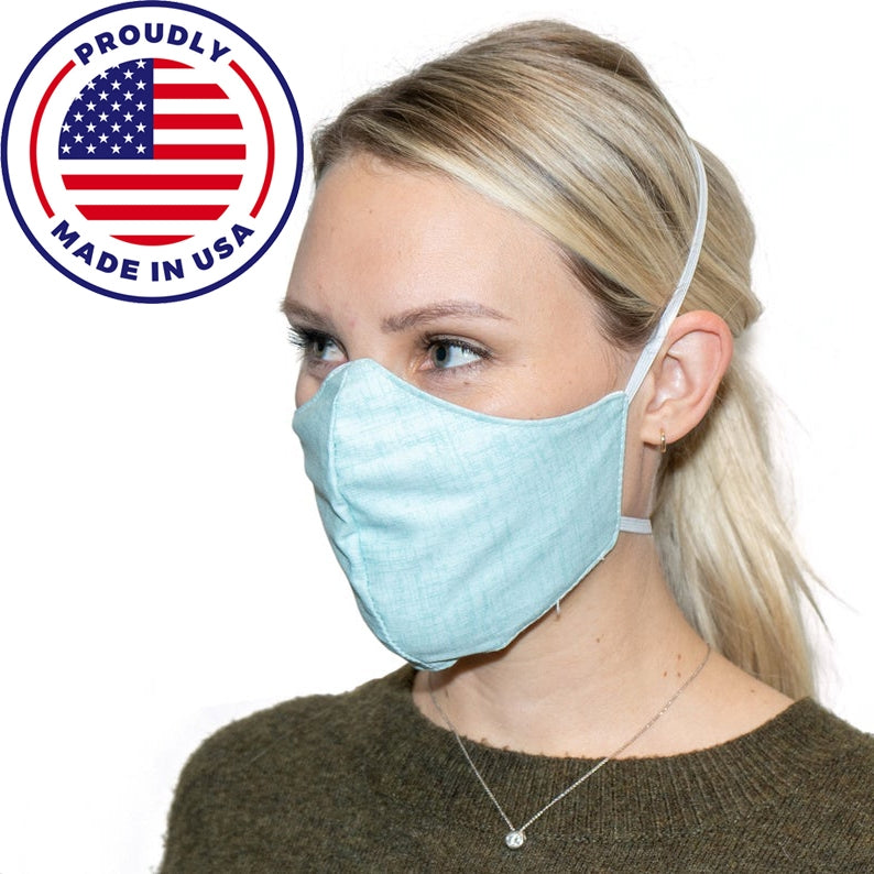 Heathered Cotton Face Mask – Majestic Home
